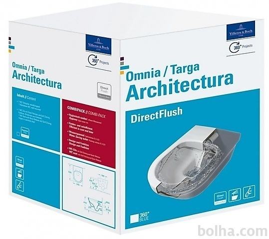 VILLEROY & BOCH OMNIA 5684 HR 01 WC školjka brezrobna z desko s...