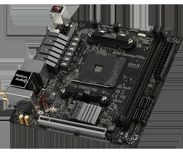 AsRock Fatal1ty B450 Gaming-ITX/ac WIFI Osnovna Plošča 5.gen Ryzen