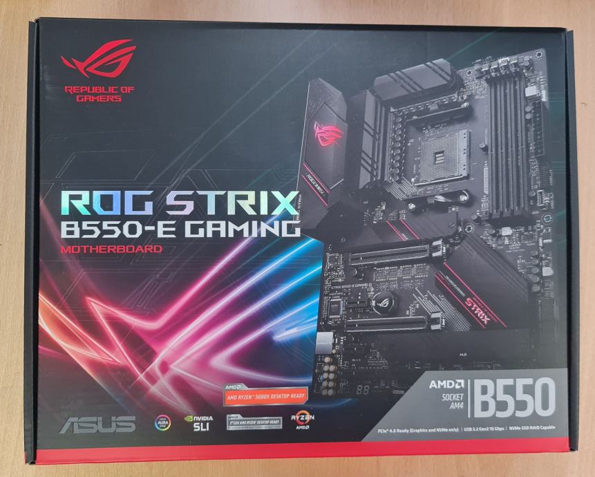 ASUS ROG STRIX B550-E GAMING Wi-Fi 6 AX200 USB-C AM4 ATX gaming