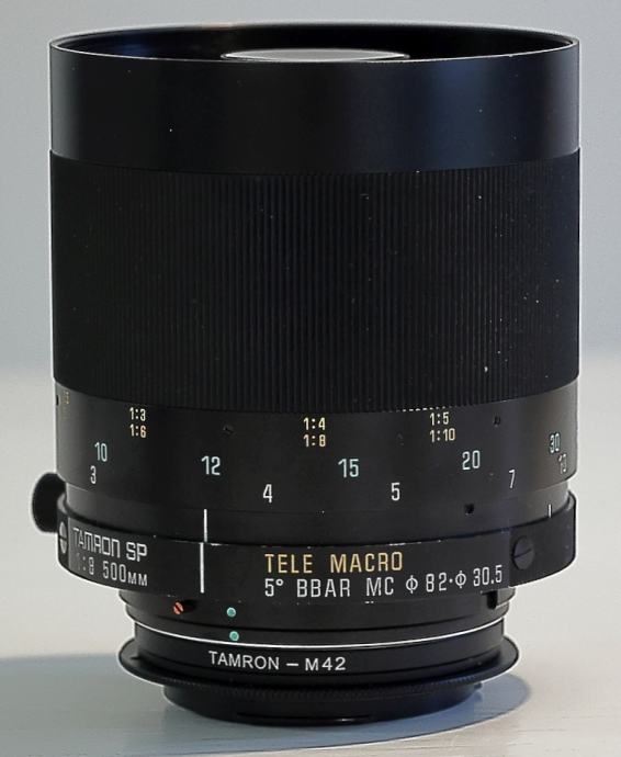Tamron SP 500 mm f8+ Adapter M42 za Canon EF z potrditvijo izostritve