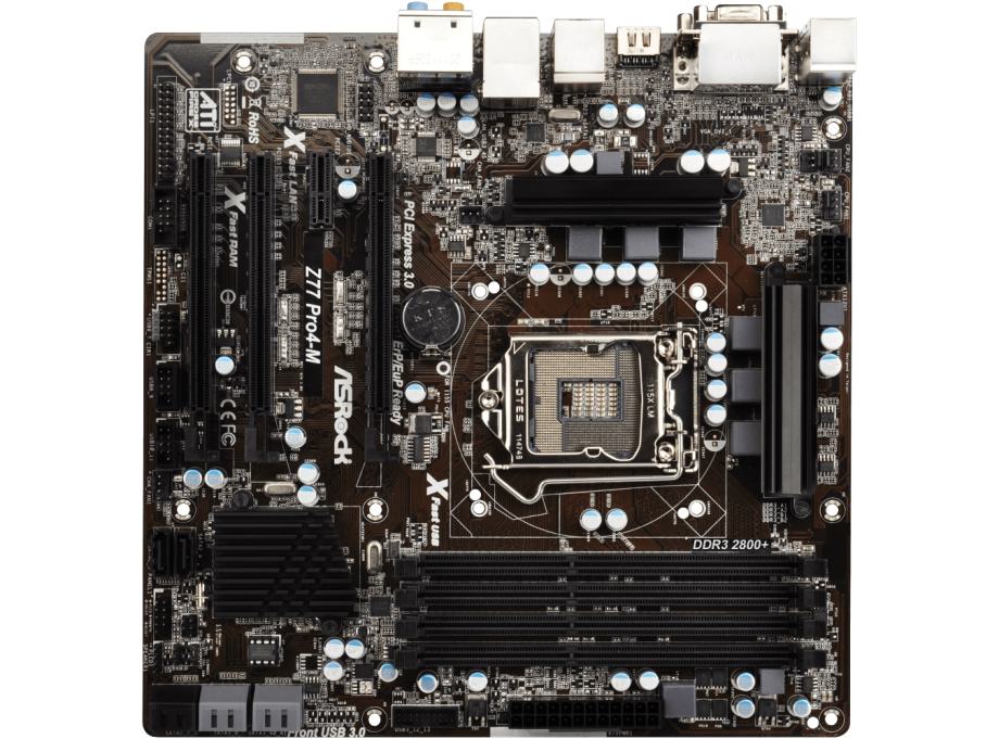 MATIčNA OSNOVNA PLOŠčA SOCKET 1155, ASROCK Z77 PRO4-M, V OKVARI