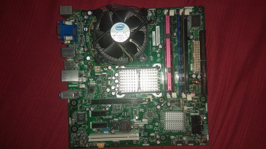 Matična plošča Intel DG35EC, procesor Intel Core Duo in 6 GB rama
