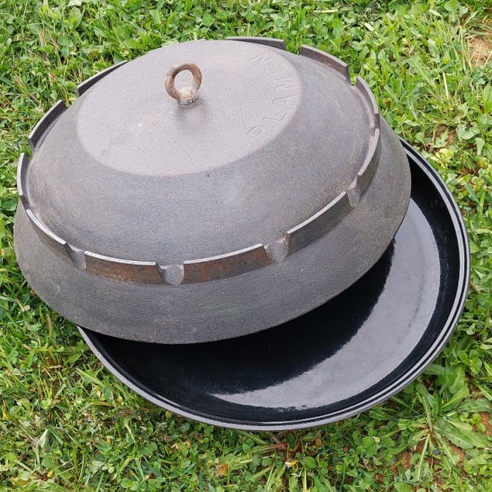 Litoželezna Podpeka - Sač 50 cm Plamen z emajliranim spodnjim delom