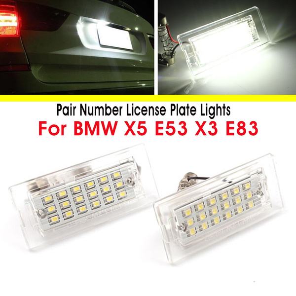 BMW X3 X5 LED osvetlitev registrske tablice