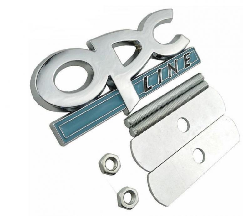 Opel emblem OPC LINE logo krom za masko
