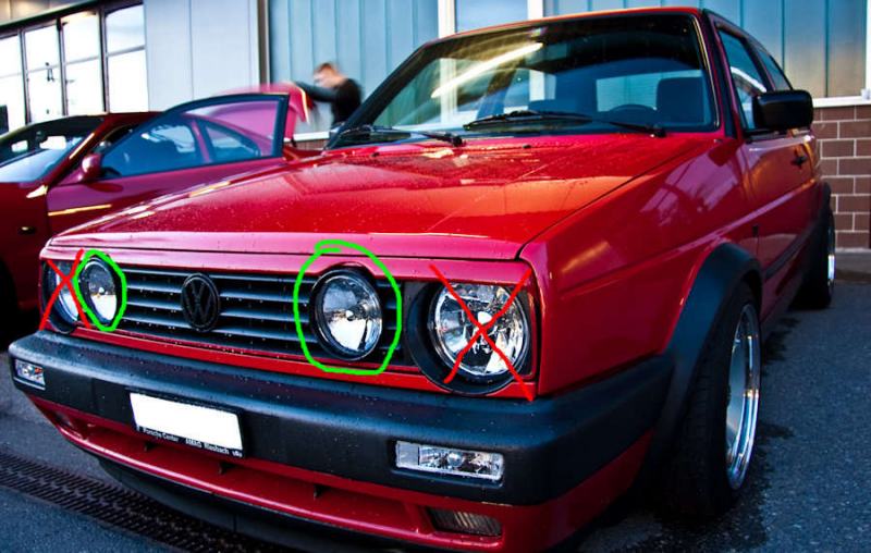 Žarometi VW Golf 2 smoke V2