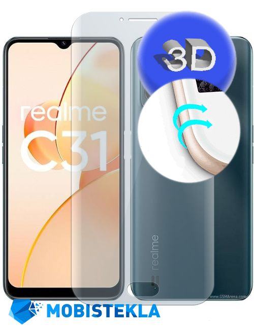 Realme C31 - zaščitno steklo 3D