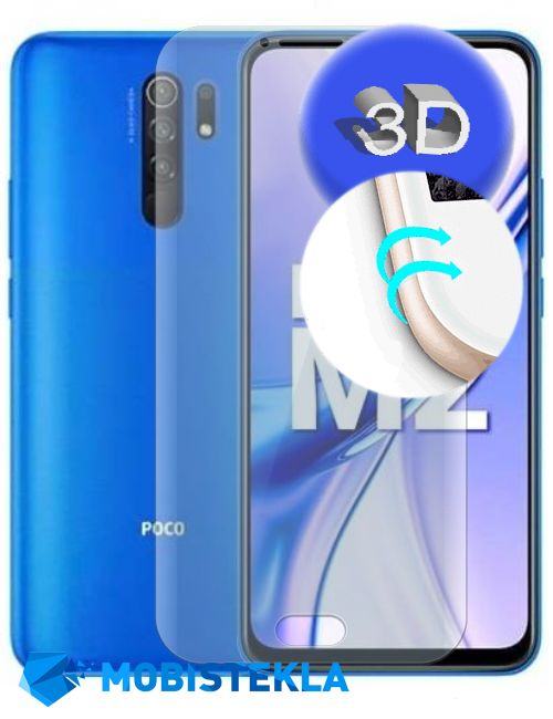 Xiaomi Poco M2 Reloaded - zaščitno steklo 3D