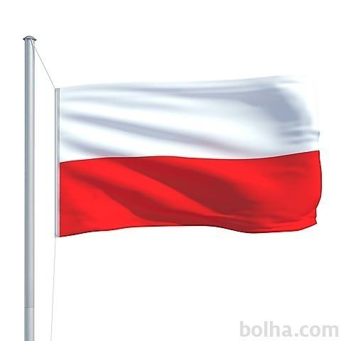 vidaXL Poljska zastava 90x150 cm