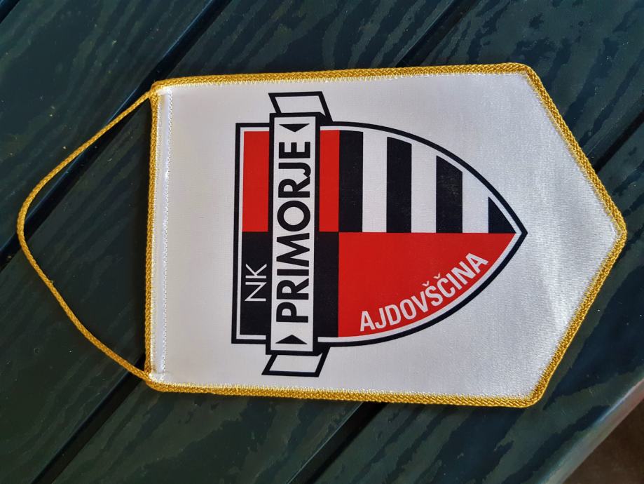 Zastavica kapetanska original NK PRIMORJE AJDOVŠČINA 26 x 18 cm
