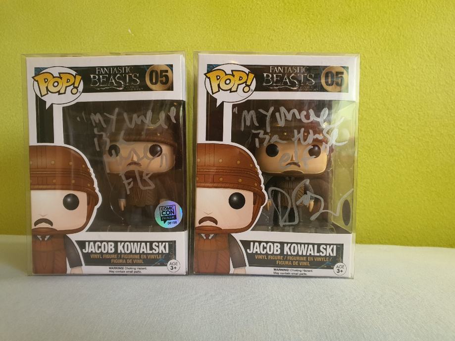 Funko Pop Harry Potter - Jacob Kowalski s podpisom Dan-a Fogler-ja