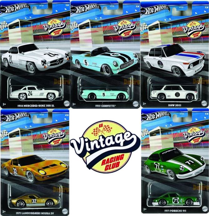 Hot wheels vintage racing club pack