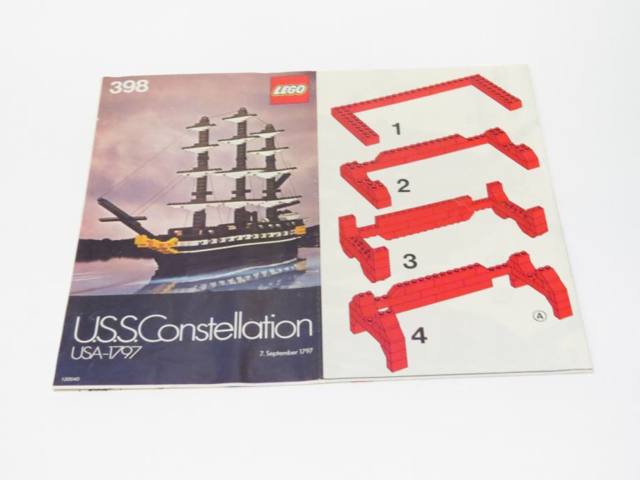 Lego Hobby set 398 - U.S.S. Constellation - s škatlo, navodili +poster