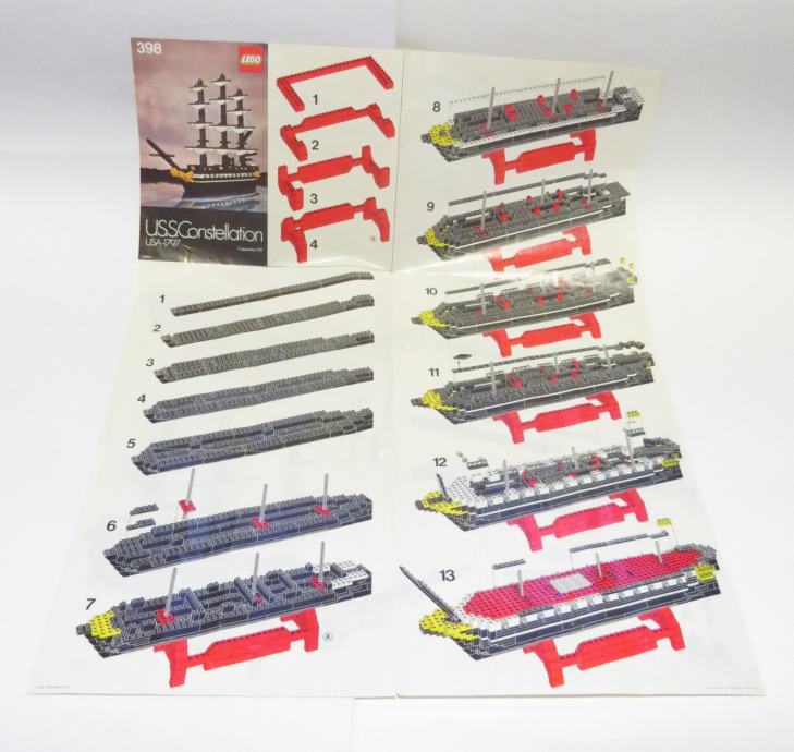 Lego Hobby set 398 - U.S.S. Constellation - s škatlo, navodili +poster