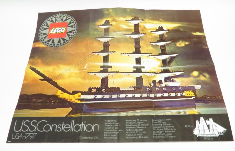 Lego Hobby set 398 - U.S.S. Constellation - s škatlo, navodili +poster