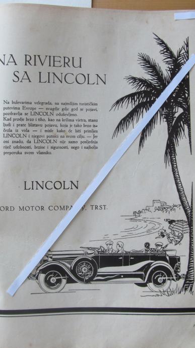 FORD-LINCOLN-stare reklame iz 1930.leta