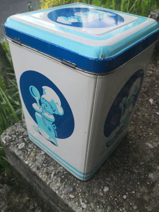 Kovinska škatla kuharček,večja škatla kuharčka,