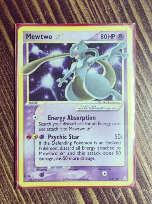 Mewtwo Gold Star - EX Holon Phantom #103