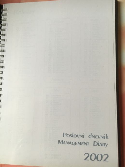Nepopisan ROKOVNIK, blok/planer/koledar/poslovnik - firme LAHTERM 2002