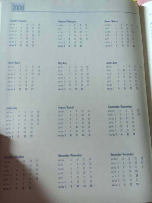 Nepopisan ROKOVNIK, blok/planer/koledar/poslovnik - MEHANOTRADE 2008