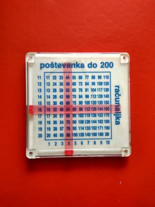 STARA DOBRA JUGO POŠTEVANKA DO 100 IN 200