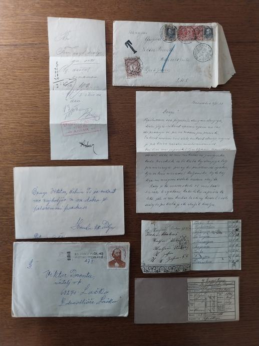 Stara pisma, dokumenti, račun