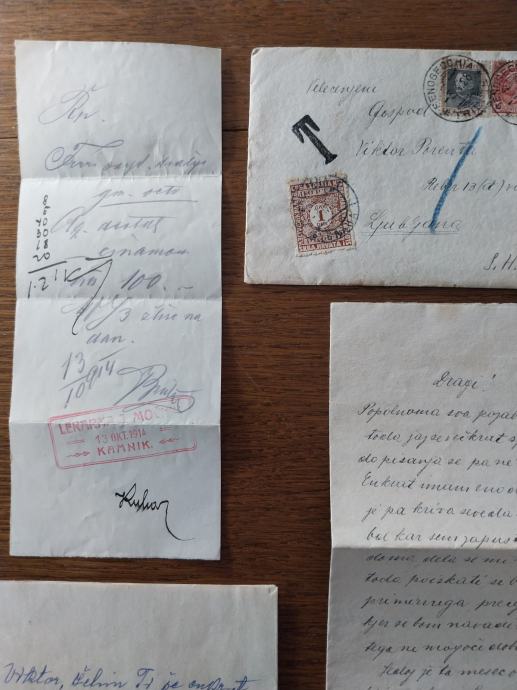 Stara pisma, dokumenti, račun