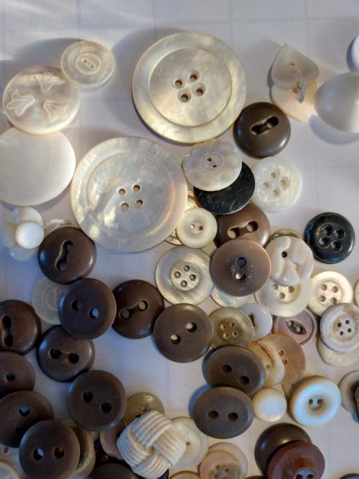 Stari gumbi razno biserna matica