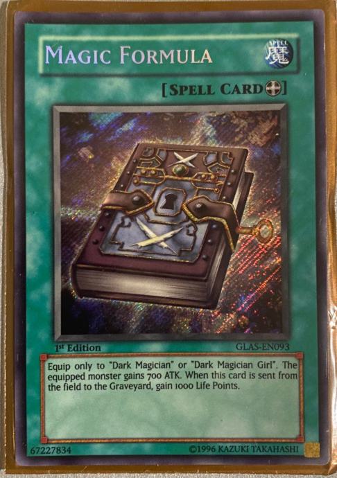 Yu-Gi-Oh! Magic Formula 1st edition Holo GLAS-EN093
