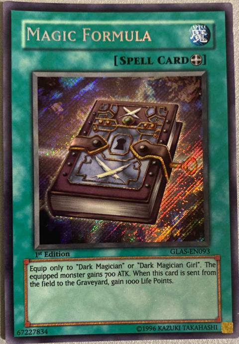 Yu-Gi-Oh! Magic Formula 1st edition Holo GLAS-EN093