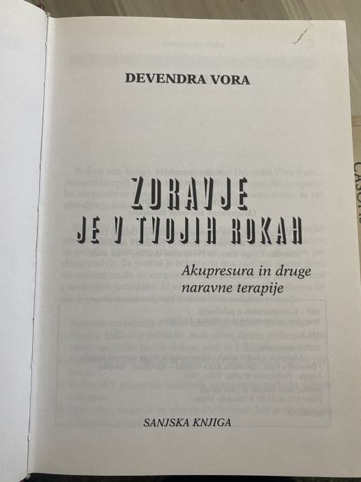 ZDRAVJE JE V TVOJIH ROKAH D. VORA
