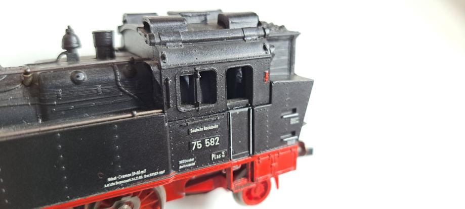 1:87 HO merilo PIKO BR 75 parna lokomotiva