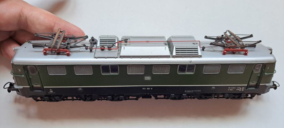 1:87 HO merilo ROCO E 151 100 6 dummy električna lokomotiva