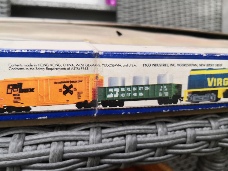 1990 MEHANO,TY RAIL MASTER 102 GIANT PIECE TRAIN SET 7422, lokomotiva,