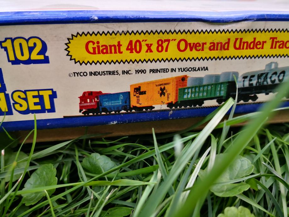 1990 MEHANO,TY RAIL MASTER 102 GIANT PIECE TRAIN SET 7422, lokomotiva,