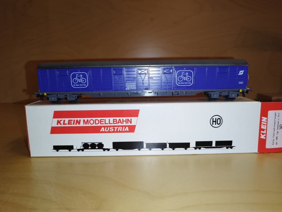 H0 Klein Modellbahn DC vagon za prevoz koles ÖBB