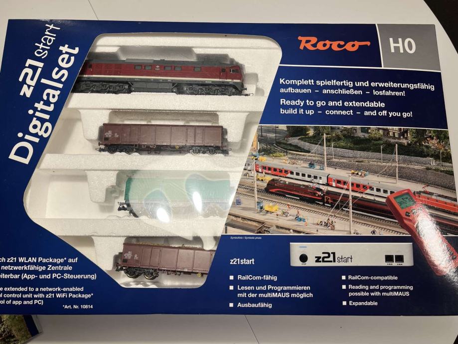 Nerabljen model železnice Roco Z21 Start H0 primeren za darilo