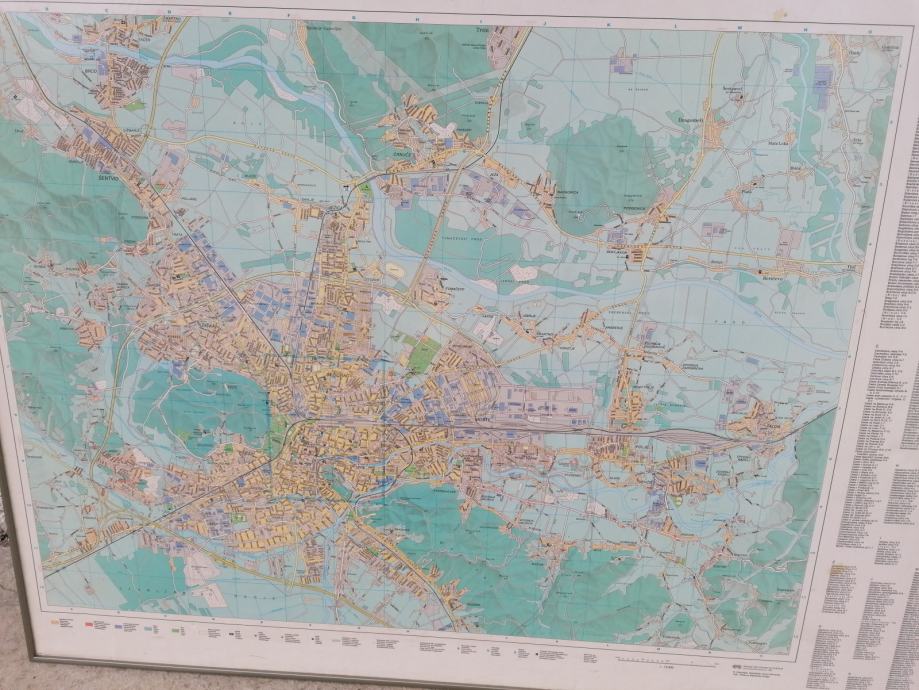 Tabla ljubljana zemljevid Ljubljana karta mesta Lj