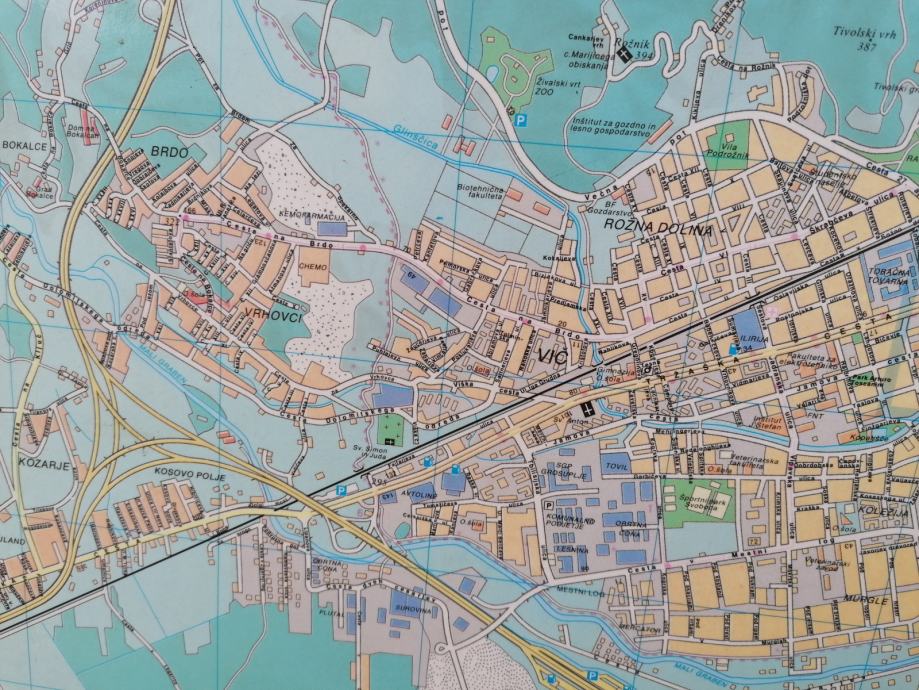 Tabla ljubljana zemljevid Ljubljana karta mesta Lj