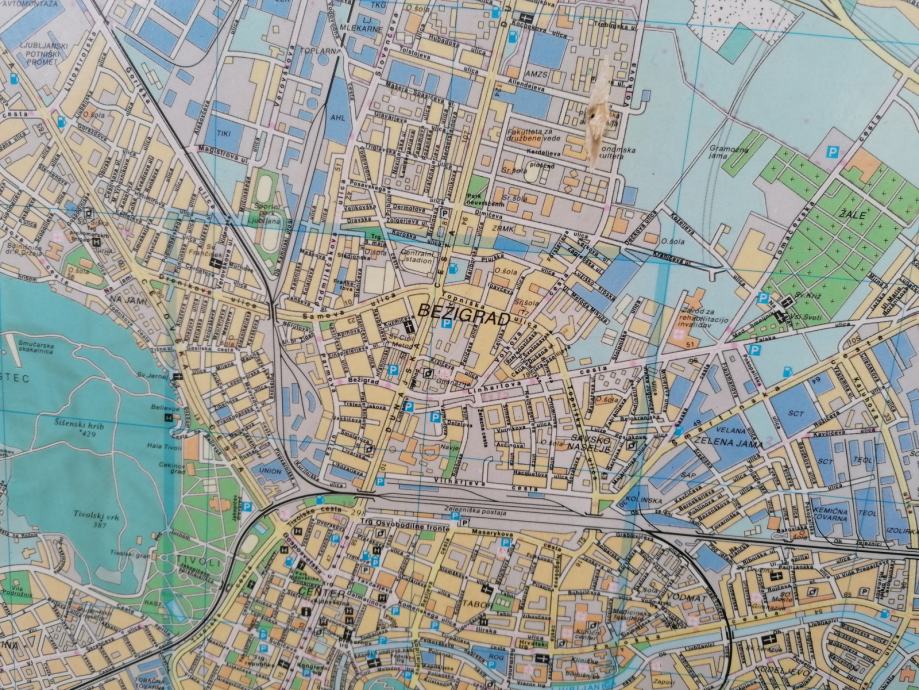 Tabla ljubljana zemljevid Ljubljana karta mesta Lj