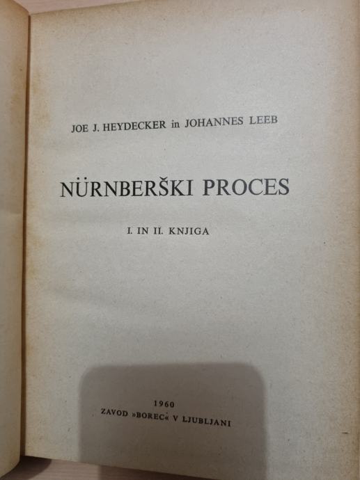 NURNBERŠKI PROCES J. J. HEYDECKER J. LEEB