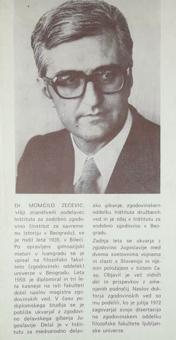 SLOVENSKA LJUDSKA STRANKA IN JUGOSLOVANSKO ZEDINJENJE, dr. Momčilo Zeč