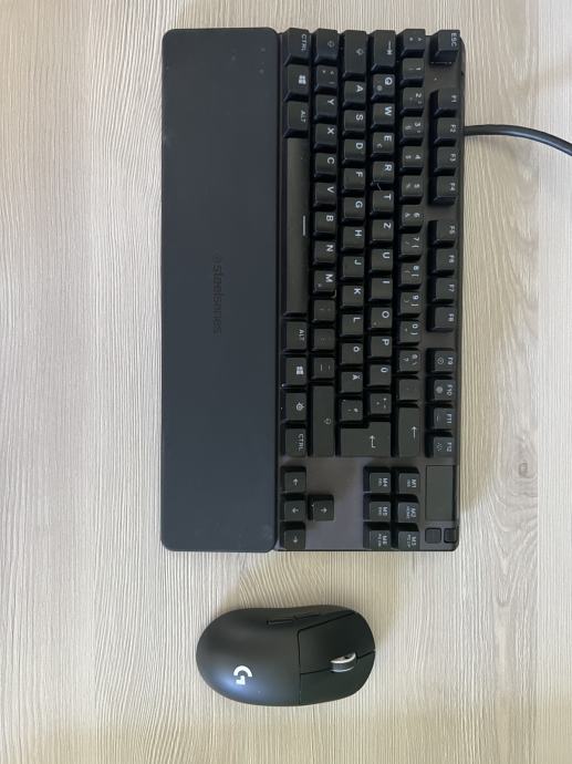 Logitech G PRO Superlight In SteelSeries Apex Pro TKL