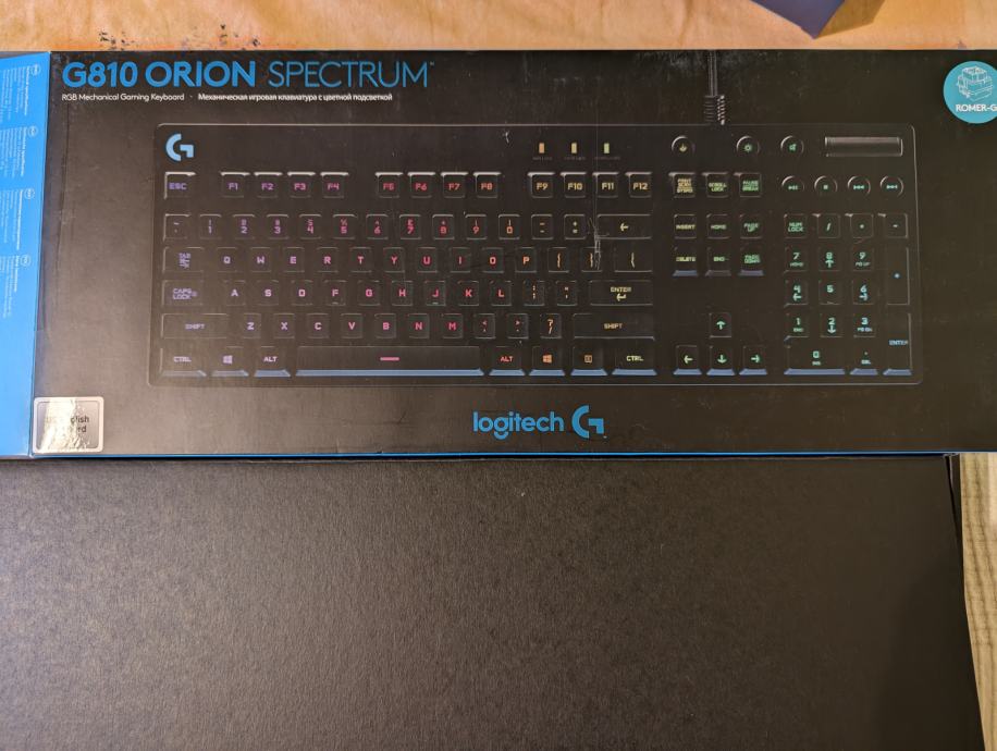 Logitech G810 Orion Spectrum mehanska tipkovnica