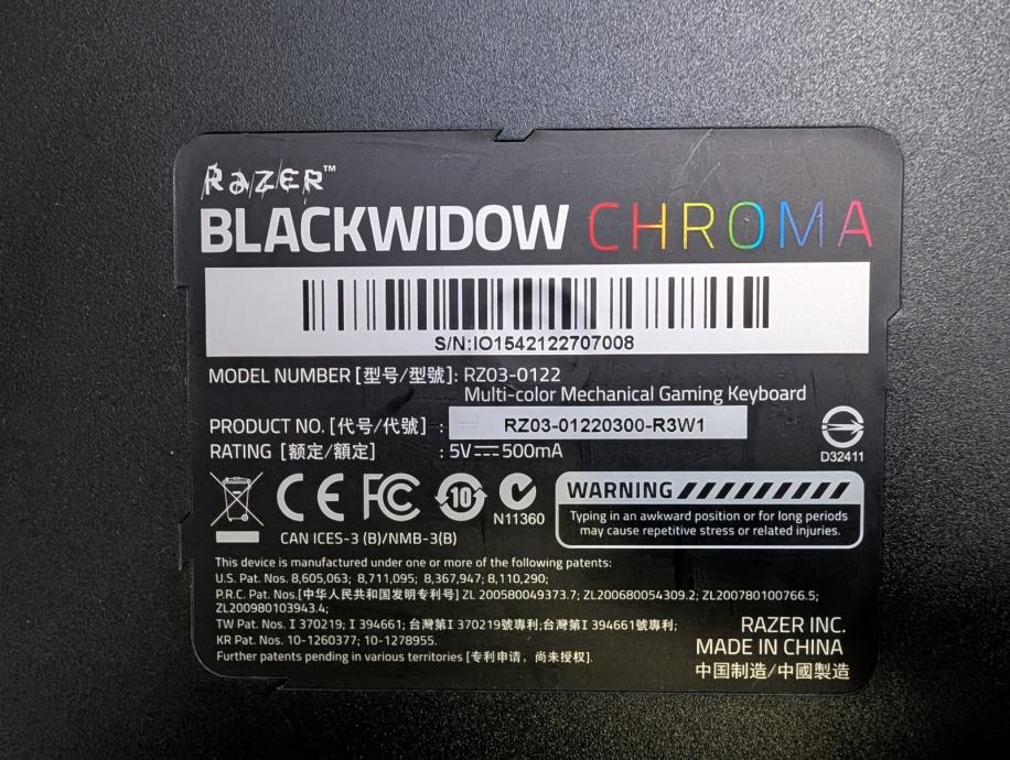 Razer BlackWidow Chroma