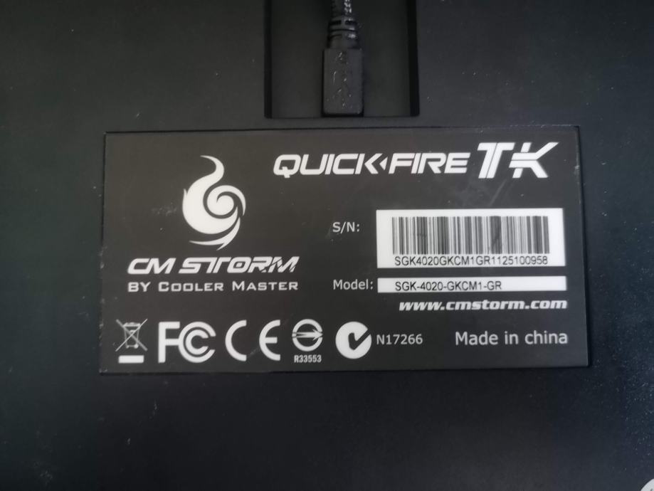 Tipkovica COOLER MASTER Quick Fire TK