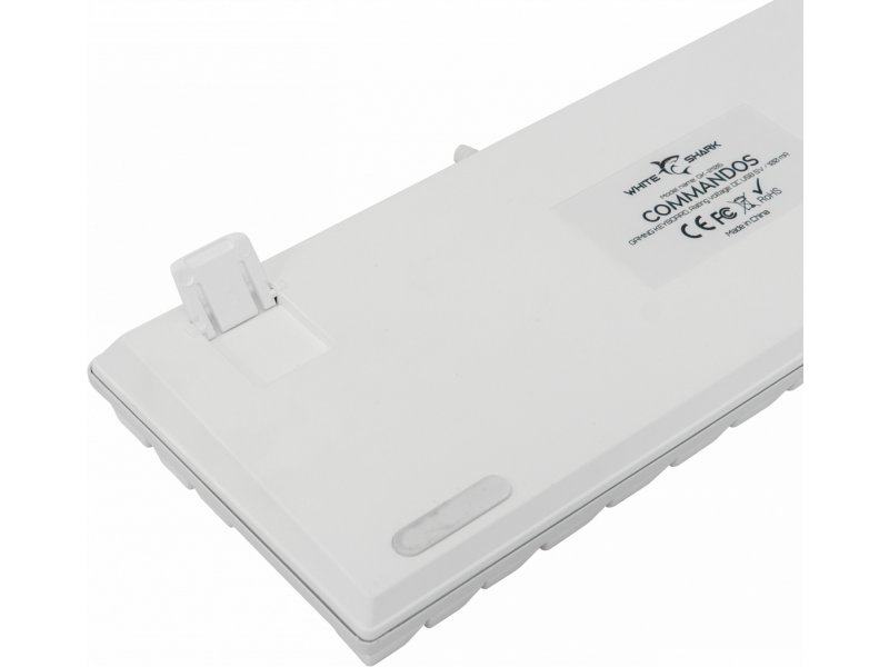 White Shark Commandos WHITE tipkovnica RGB mehanska bela - WHITE