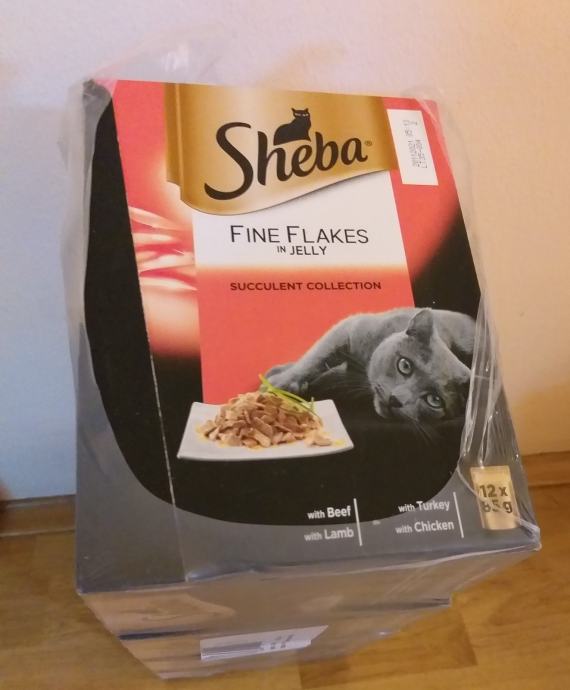Hrana za mačke - SHEBA, 4 vrste mesa - PAKET SAMO 6 EUR