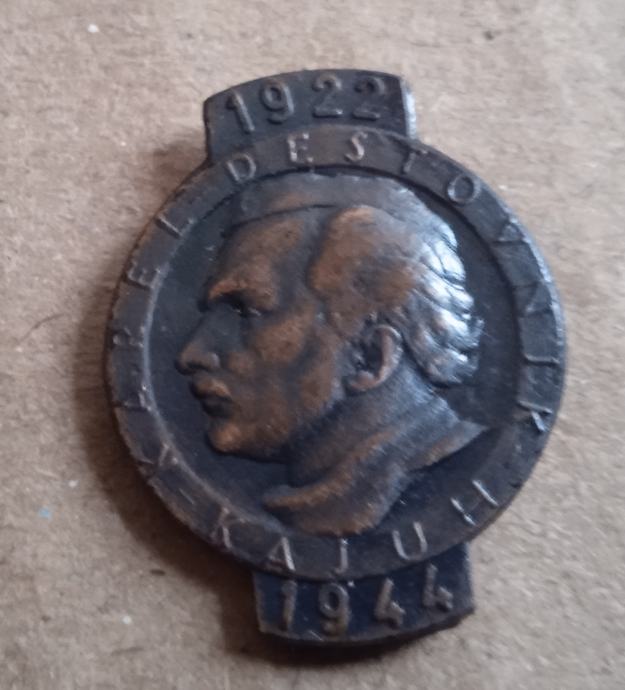 KAREL DESTOVNIK KAJUH 1922 - 1944 ZNAČKA ZNAČKE