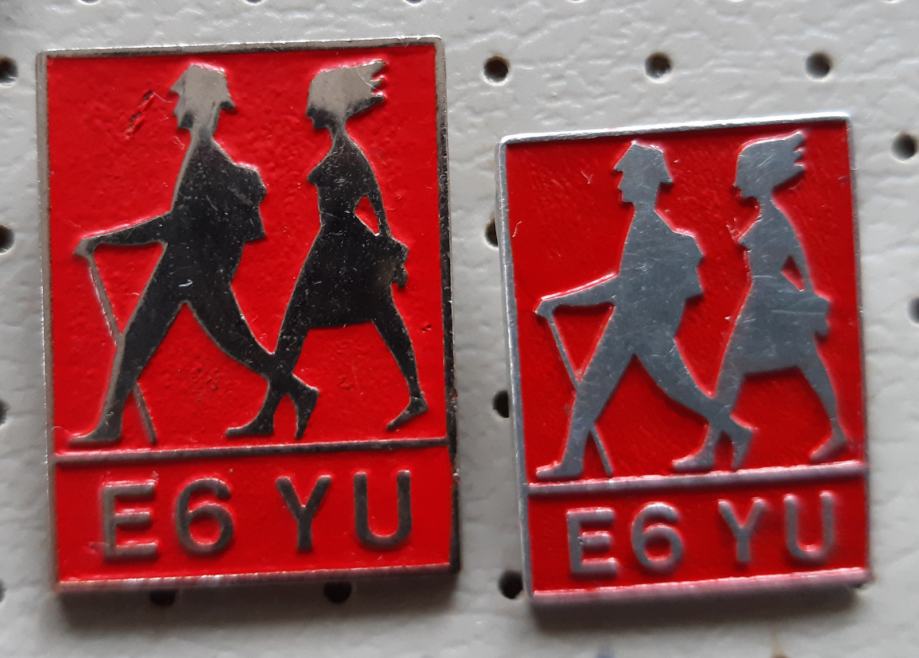 Planinski znački Evropska peš pot E6 YU